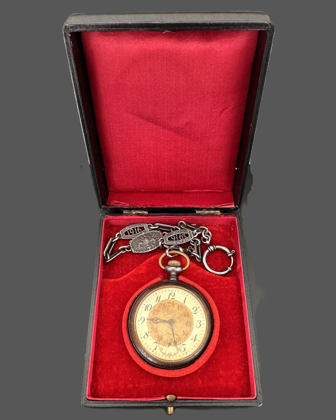 World War I German Pocket Watch With Commemorative Chain – "in Eiserner ...