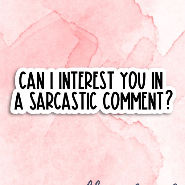 Sarcastic Sticker Sheet - Etsy
