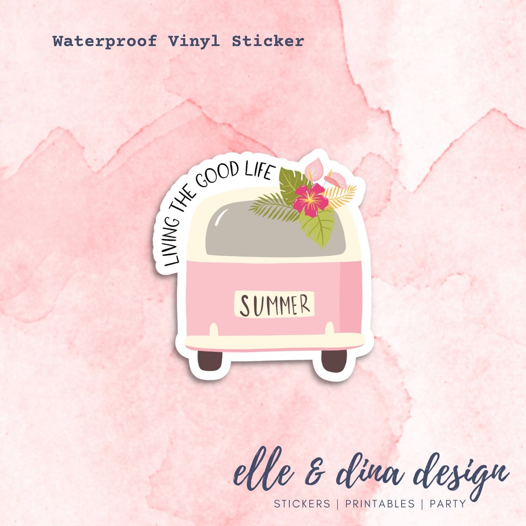 Vinyl Decal Vanlife Summer Living the Good Life Sticker - Etsy