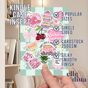 Kindle Case Insert Paperwhite Basic Decor for Clear Case, Collage Print ...