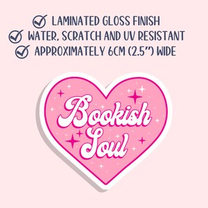 Bookish Soul Vinyl Sticker for Readers, Book Lover Gift, Kindle ...