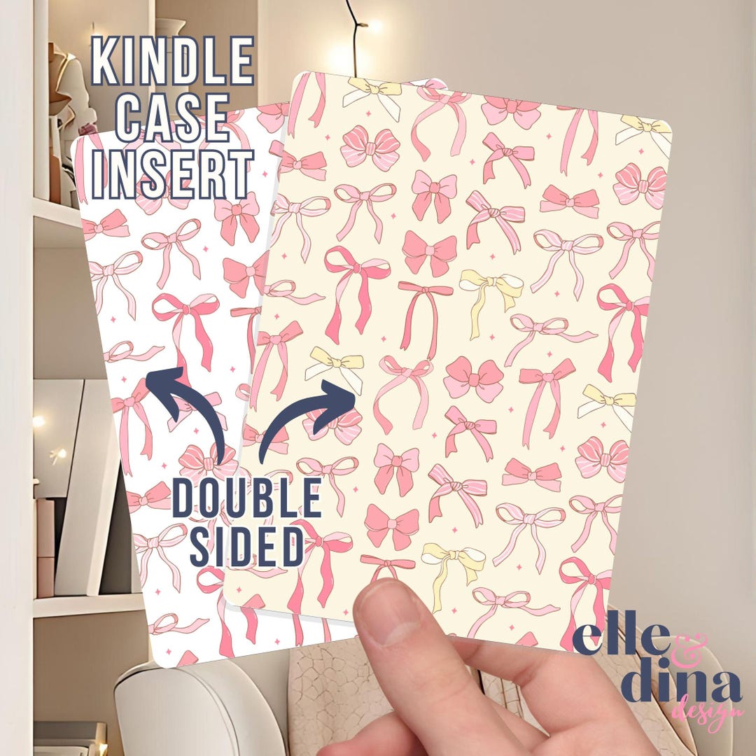 Kindle Case Insert Paperwhite Ereader Decor for Clear Case Personalise ...