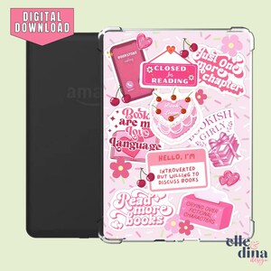 PRINTABLE Kindle Case Insert for Paperwhite 2024 Ereader Clear Case ...