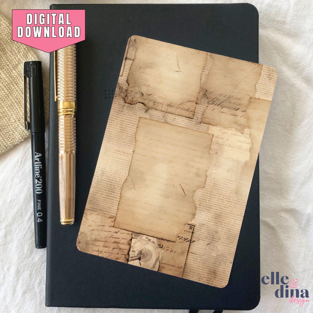 PRINTABLE Kindle Case Insert for Paperwhite Basic Oasis Ereader Clear ...