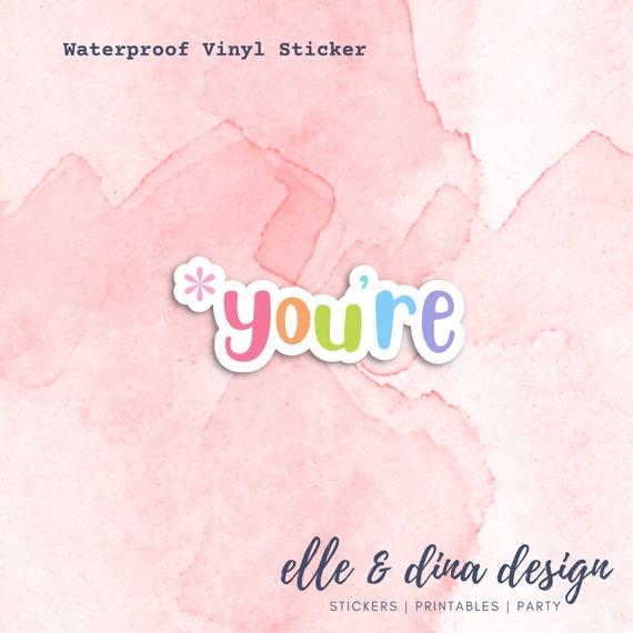 You're Sticker, Grammar Nerd, Funny Sticker, Sarcastic Sticker, Vinyl ...