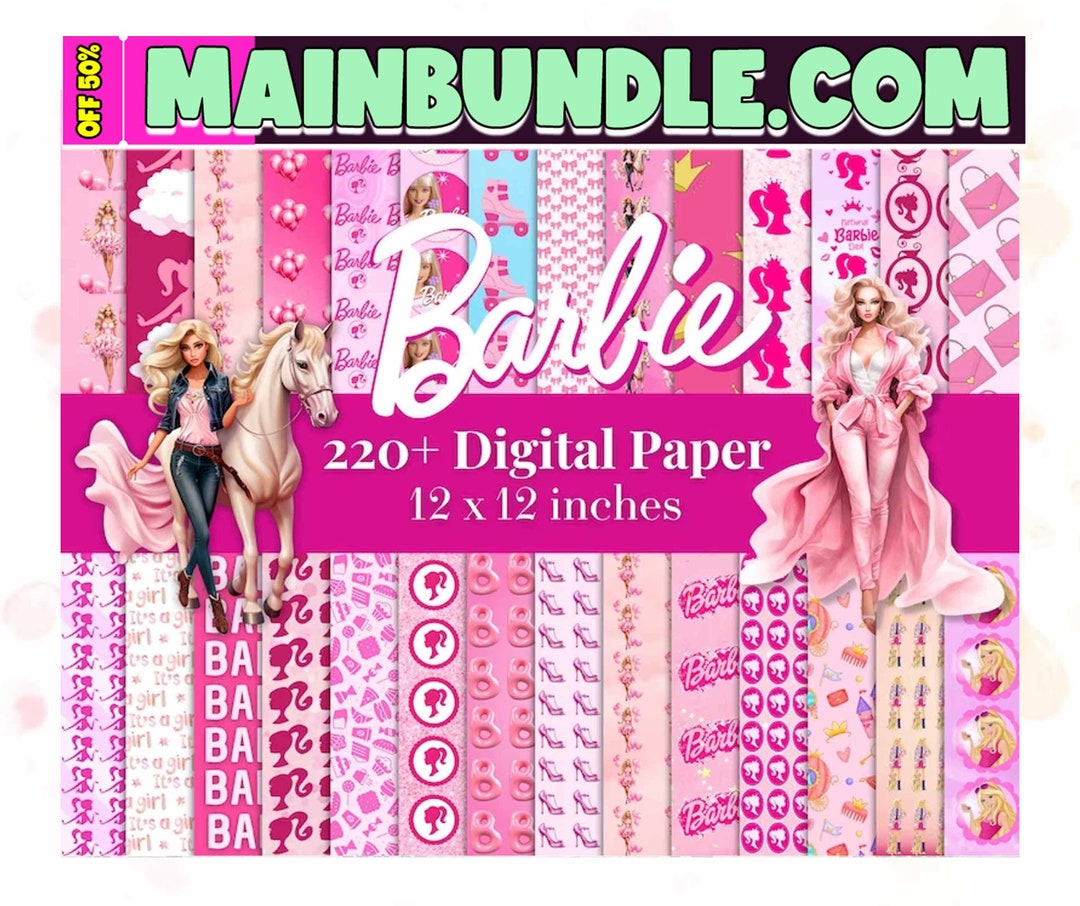 Barbie Digital Paper Pack Barbie Paper Barbie Wallpapers - Etsy
