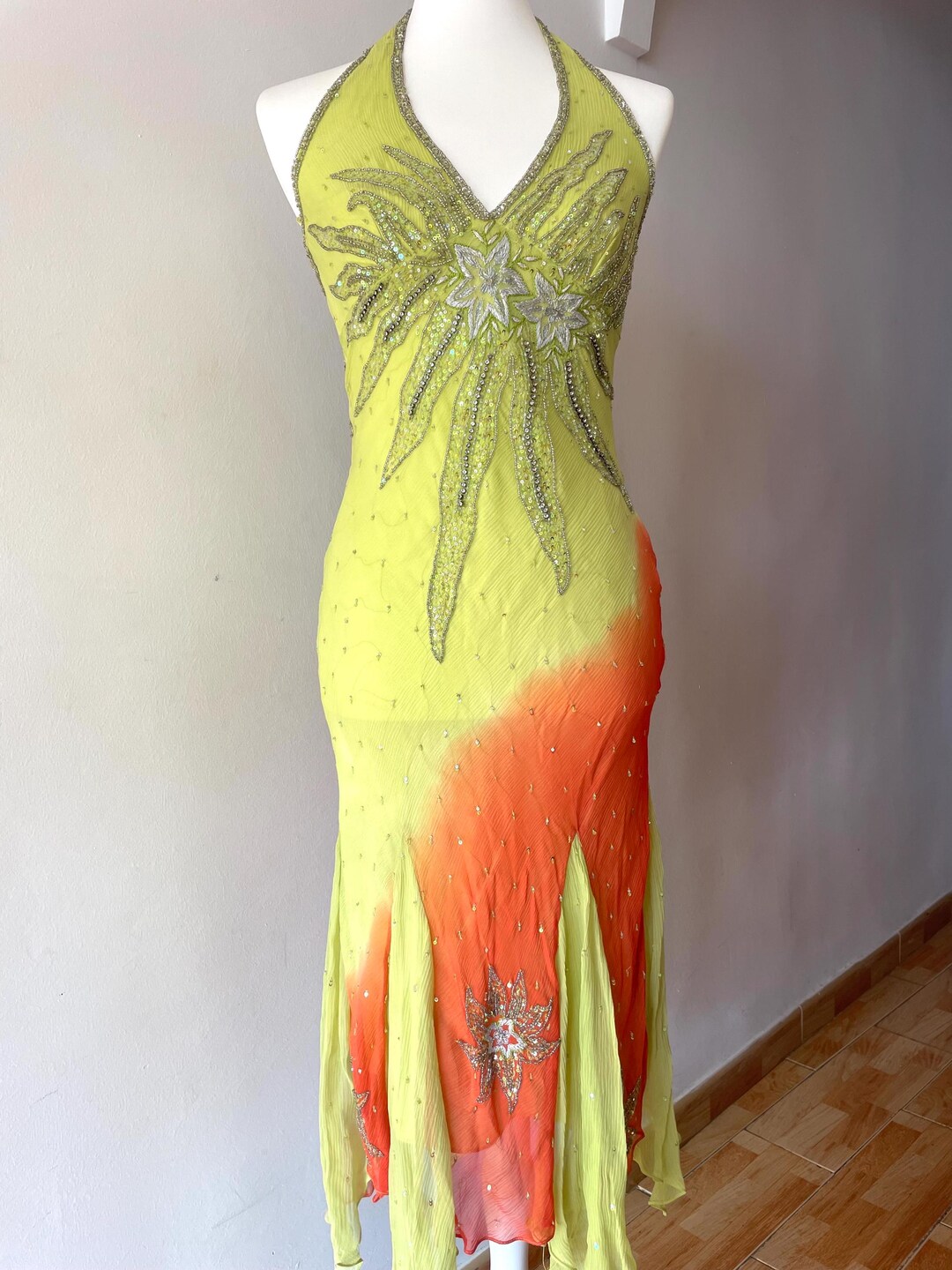 Silk Glitter Y2K Star, Prom Silk Vintage Attire, Retro Vibrant ...