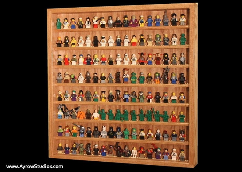 Handcrafted Hardwood Lego Display Case for Minifigures | Etsy