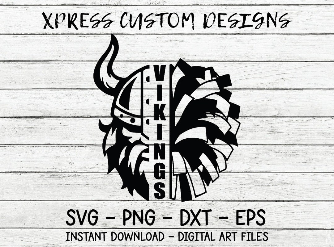 Vikings Mascot SVG - Vikings Cheer SVG - Etsy