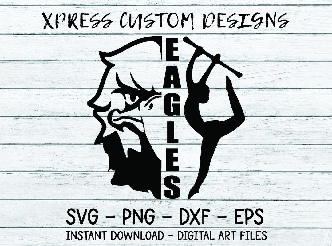 Eagles Majorette Mascot SVG - Eagles Mascot SVG - Etsy