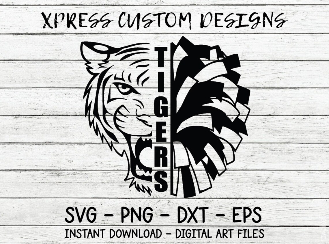 Tigers Mascot SVG - Tigers Cheer SVG - Etsy