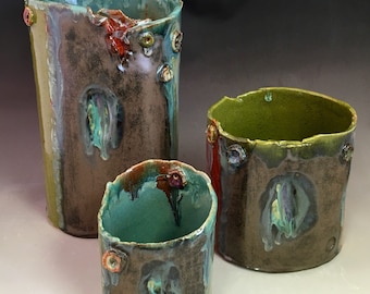 Slab built pottery | Etsy