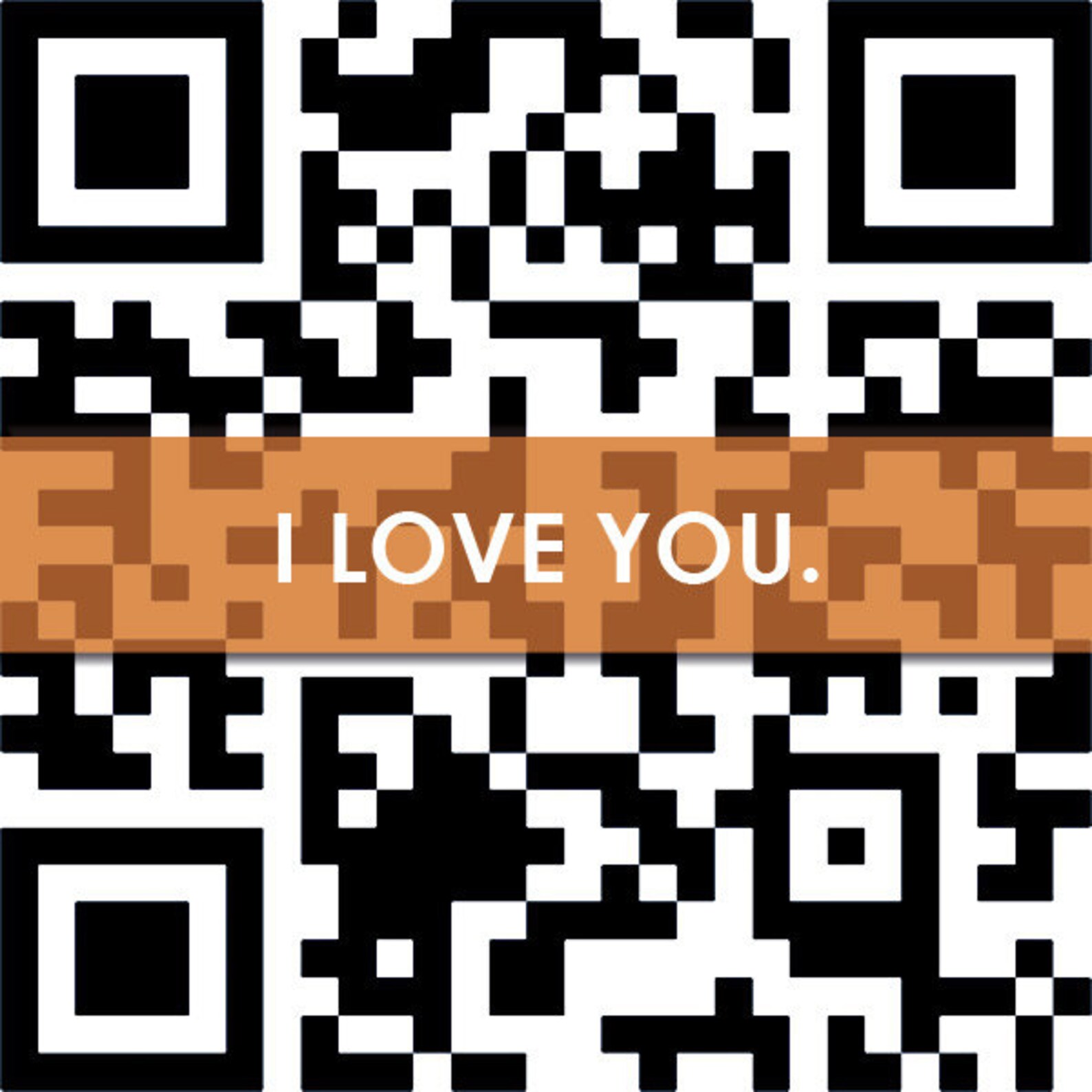 QR Code Postkarte "I LOVE YOU" - 5er Set - Etsy 日本