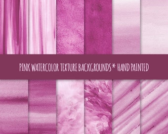 Pastel Pink Watercolor Texture Digital Paper Pink Painted | Etsy