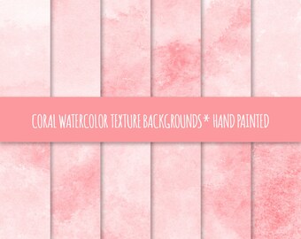 Pastel Pink Watercolor Texture Digital Paper Pink Painted | Etsy