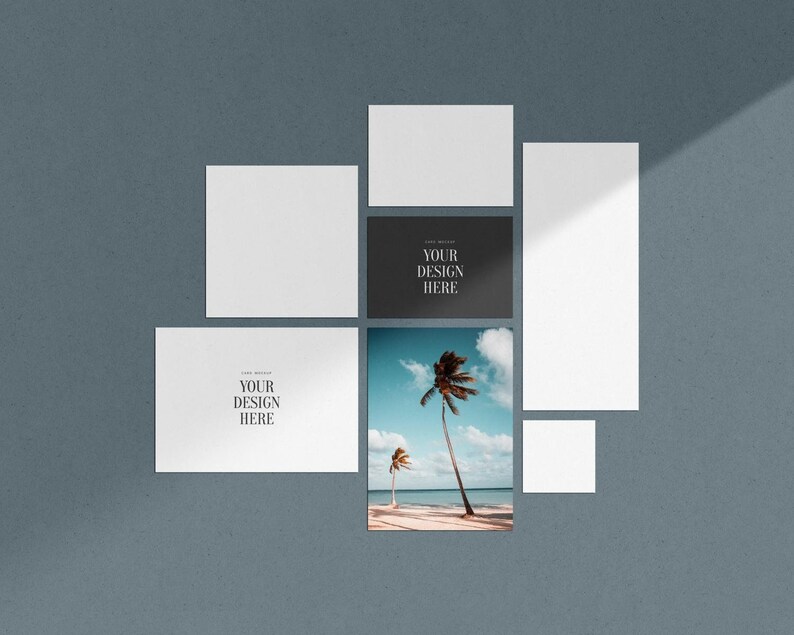 Paper Mockup Set 9 Stationery Mockup Card Mockup PSD - Etsy