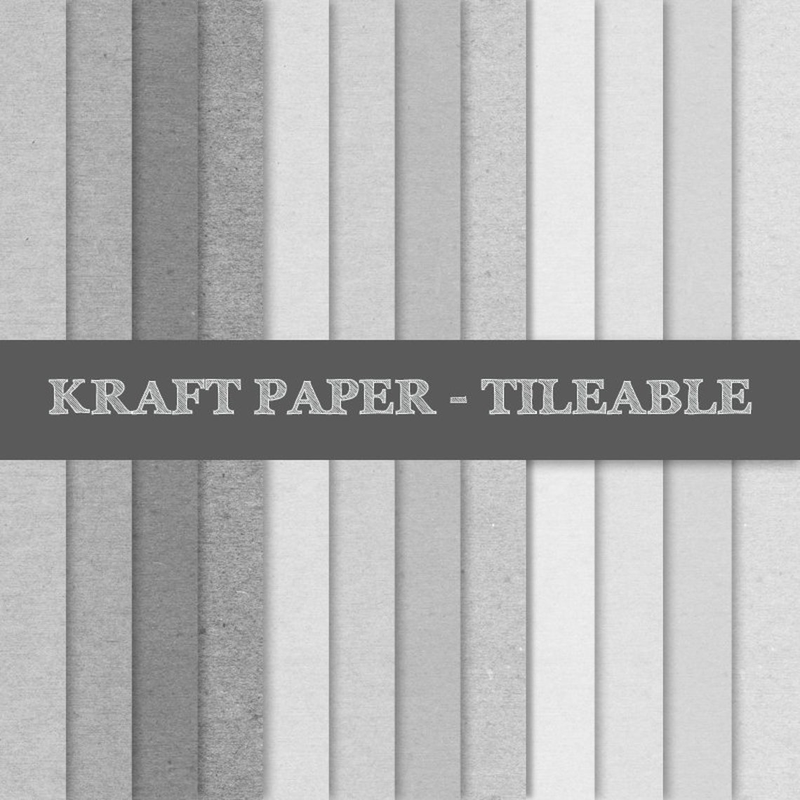 Kraft Digital Paper ~ Grey Kraft Paper Tileable ~ Gray Kraft Paper ...