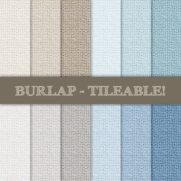 Burlap Digital Paper - Etsy