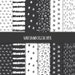 Hand Drawn Digital Paper: Geometric, Abstract Brush Doodles; Seamless ...