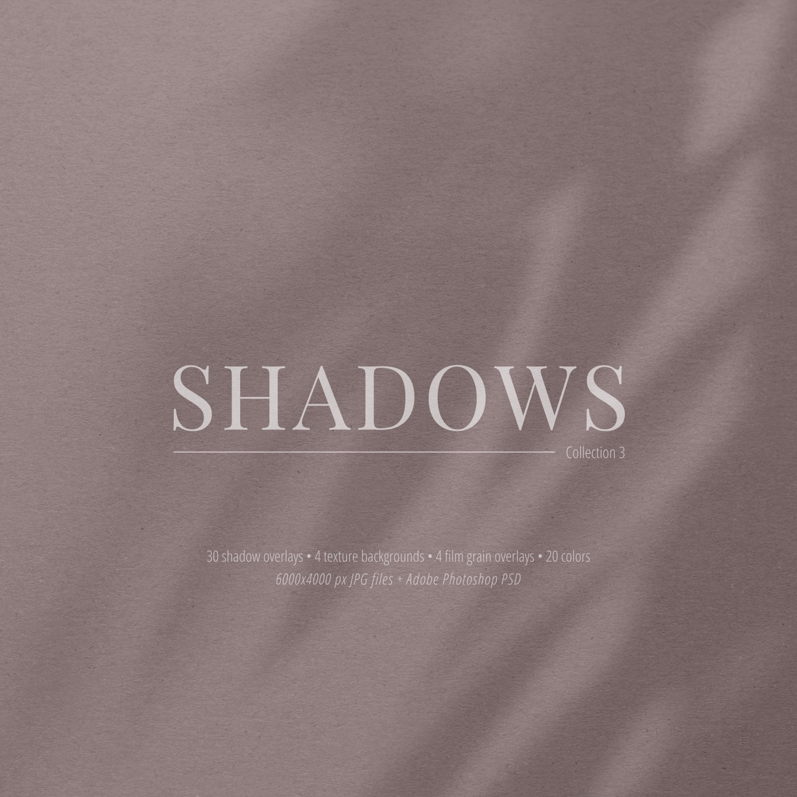 30 Shadow Overlays Vol. 03 Botanical Shadows Shadows Plants Organic ...