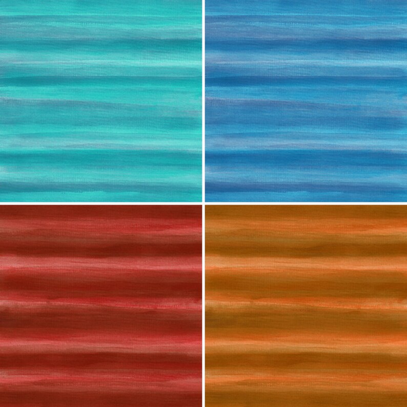 Watercolor Digital Paper Striped Watercolor Texture Hand Painted ...