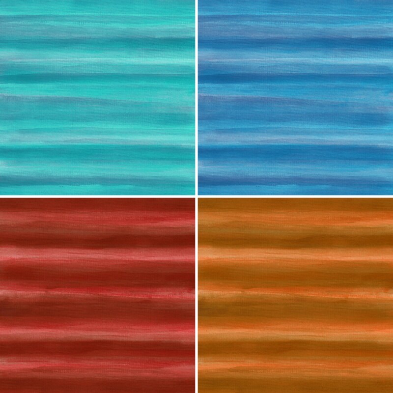 Watercolor Digital Paper Striped Watercolor Texture Hand Painted ...