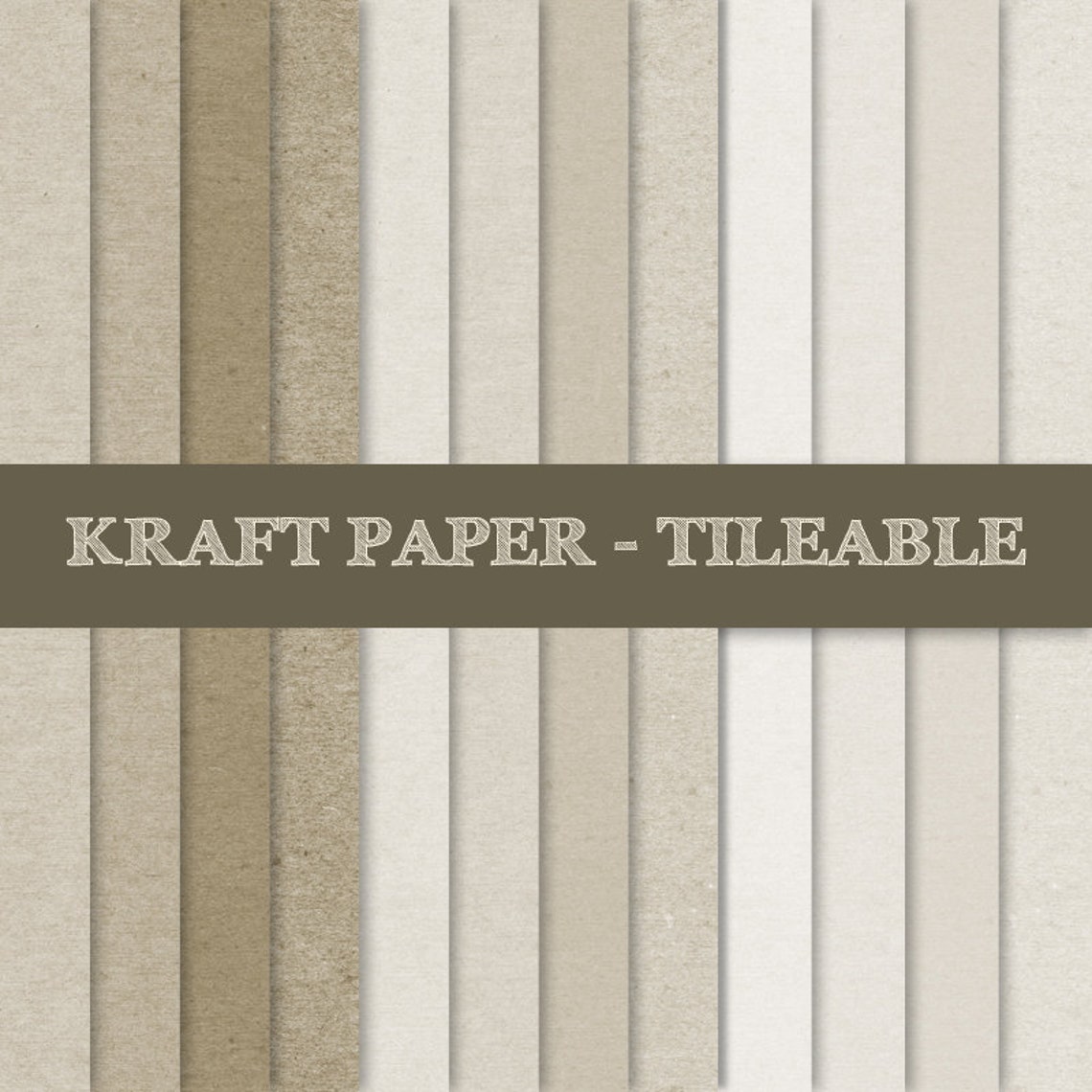 Kraft Digital Paper ~ Brown and Beige Kraft Paper Tileable ~ Brown ...