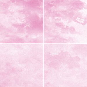 Pastel Pink Watercolor Texture Digital Paper; Pink Painted Watercolor ...