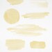 120 Yellow Gold Watercolor Splotches, Splatters, Brush Strokes ...