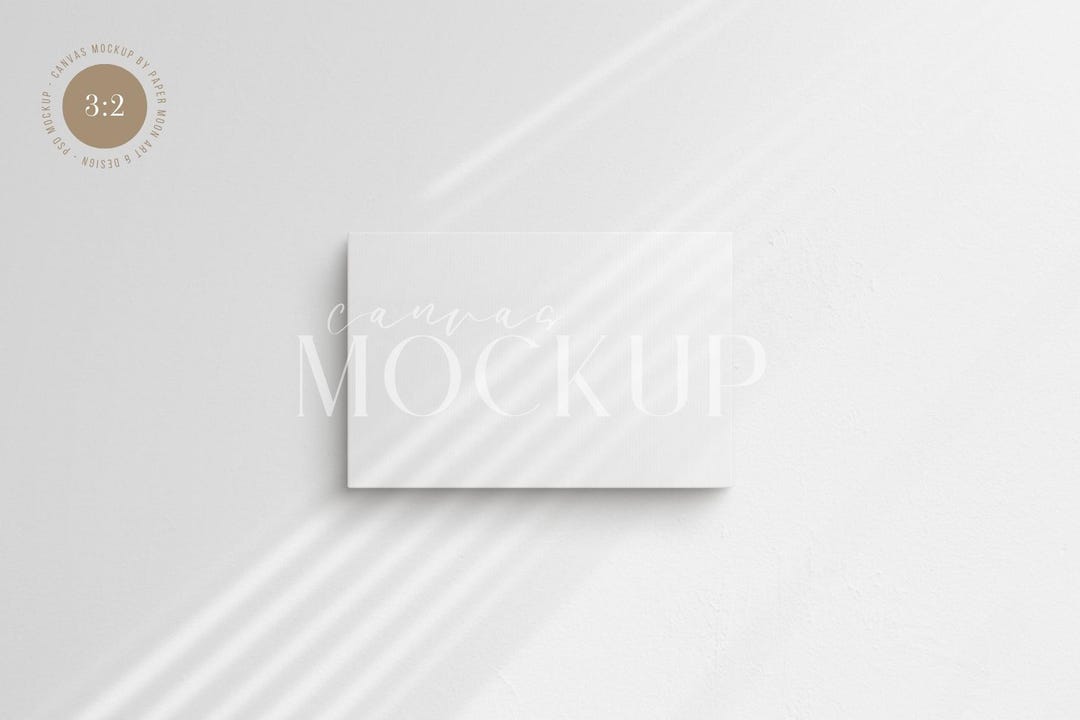 Canvas Mockup 3:2 2x3 Landscape | Unframed Art Canvas Mockup ...