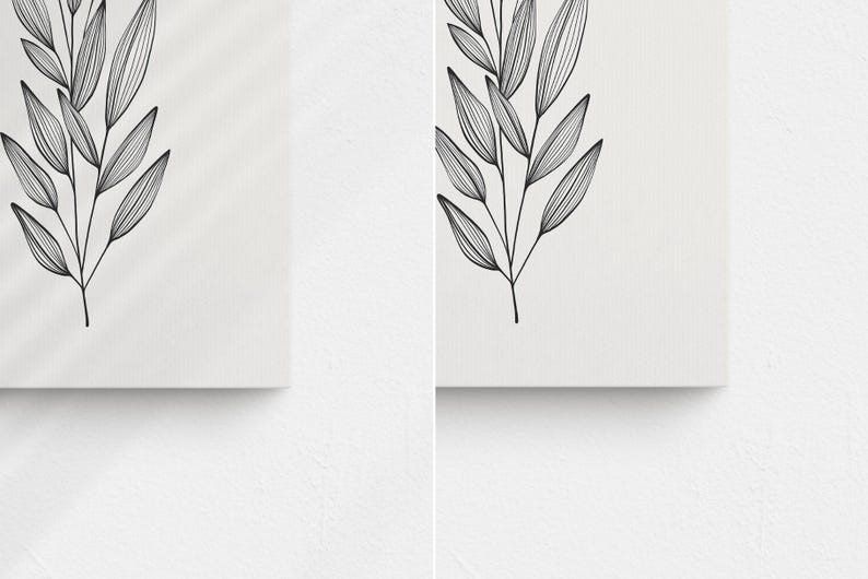 Canvas Mockup 3:2 2x3 Landscape Single, Sets of 2, 3, 4, 6 Canvases ...