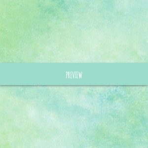 Green & Blue Watercolor Texture Digital Paper Hand Painted - Etsy