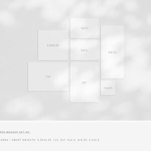 Paper Mockup Set #9 | Stationery Mockup | Card Mockup | PSD | Wedding ...