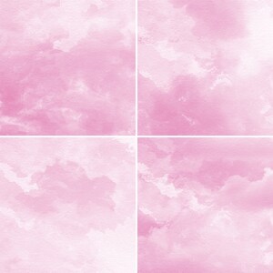 Pastel Pink Watercolor Texture Digital Paper; Pink Painted Watercolor ...