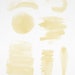 120 Yellow Gold Watercolor Splotches, Splatters, Brush Strokes ...