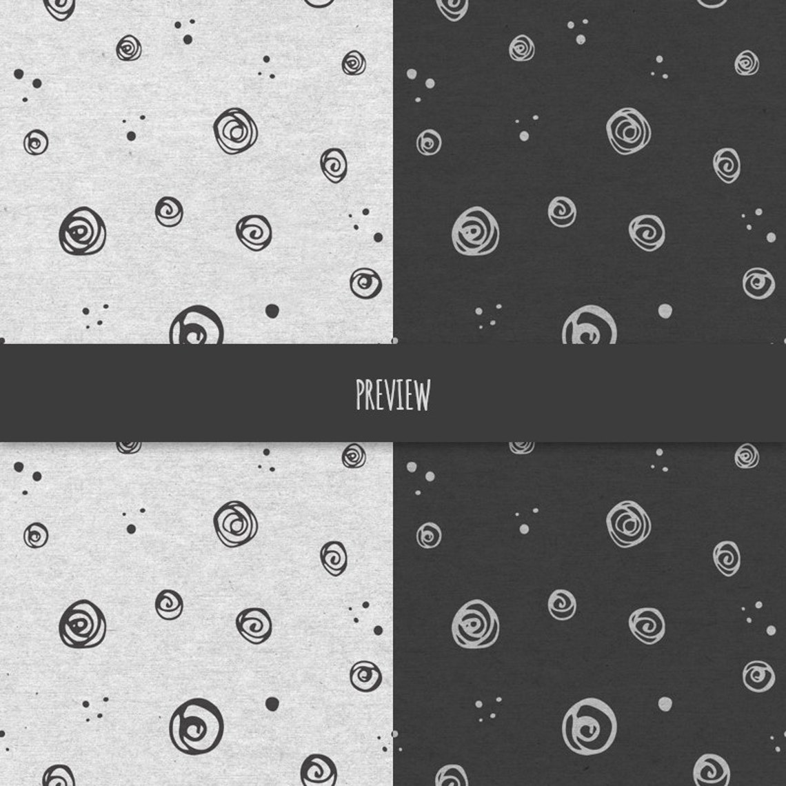 Gray Kraft Digital Paper Hand Drawn Seamless Patterns Kraft - Etsy