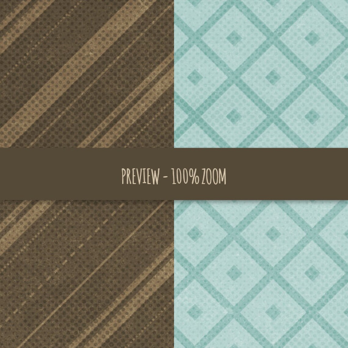 Vintage Grunge Digital Paper: Stripes and Squares Patterns ~ Shabby ...