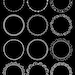 Round Frames Clipart. Hand Drawn Circles Clipart. Floral, Boho, Tribal ...