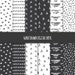 Hand Drawn Digital Paper: Geometric, Abstract Brush Doodles; Seamless ...