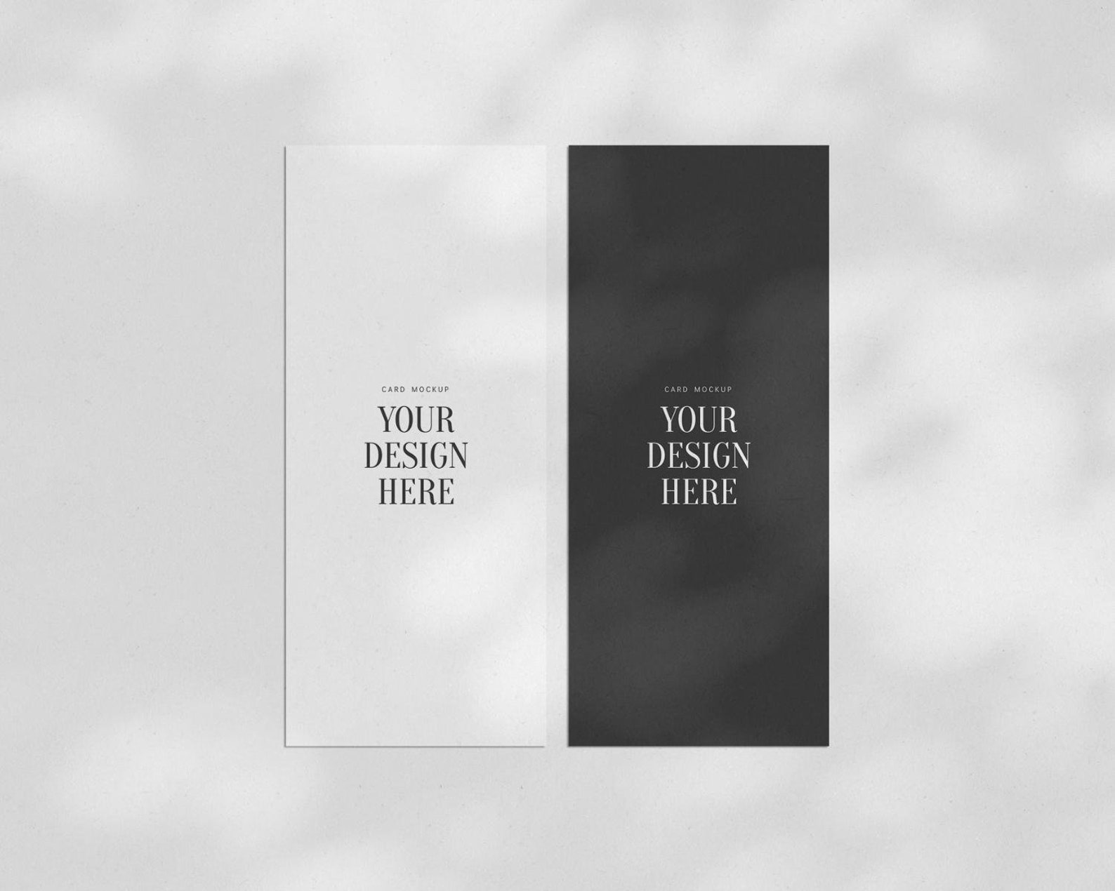 Paper Mockup Set 5 4x9.25 Square Card Mockup PSD - Etsy