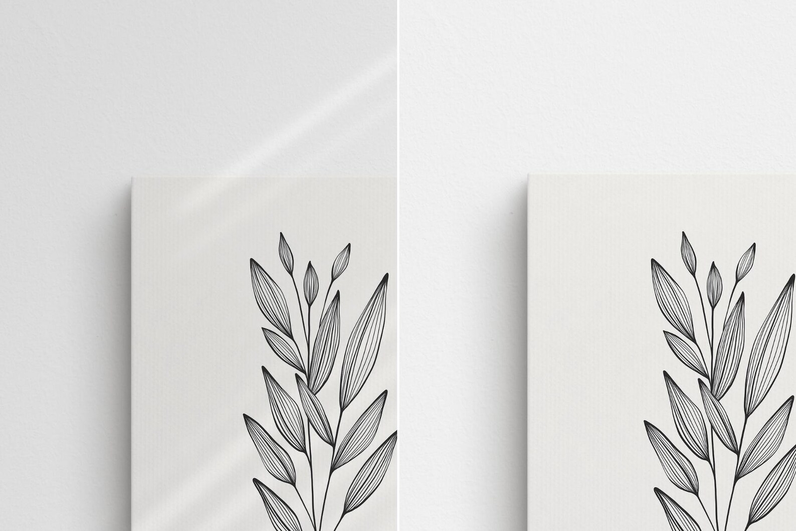 Canvas Mockup 3:2 2x3 Landscape Single, Sets of 2, 3, 4, 6 Canvases ...