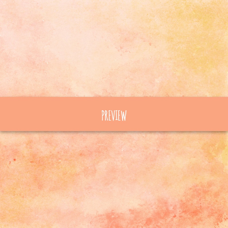 Peach and Orange Watercolor Texture Digital Paper ~ Hand Painted ...