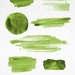 120 Green Watercolor Splotches Splatters Brush Strokes - Etsy