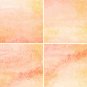 Peach and Orange Watercolor Texture Digital Paper ~ Hand Painted ...