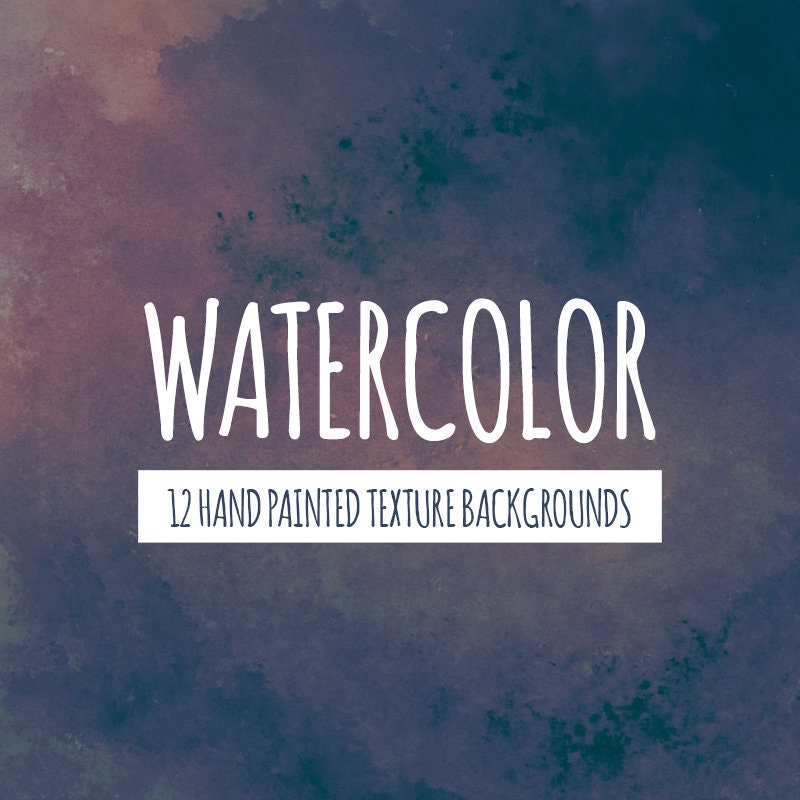 Dark Watercolor Texture Backgrounds Digital Paper: Purple - Etsy