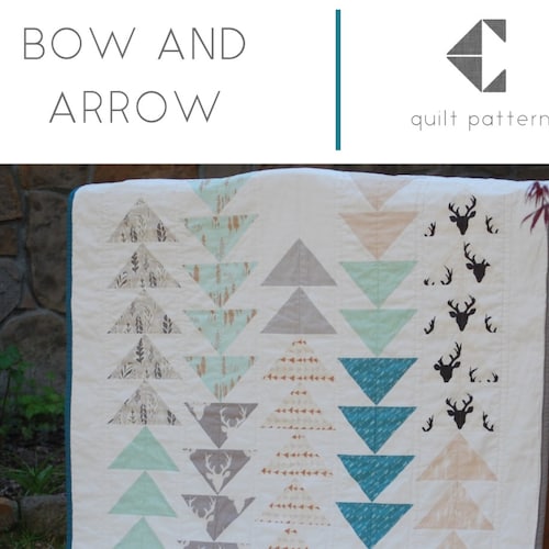 Bow and Arrow Quilt PDF Pattern in Baby Crib Toddler Throw - Etsy