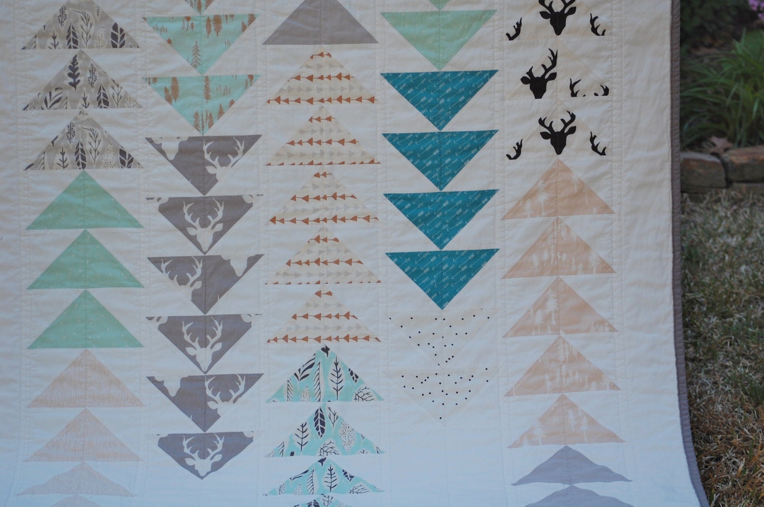 Bow and Arrow Quilt PDF Pattern in Baby, Crib, Toddler, Throw Size ...