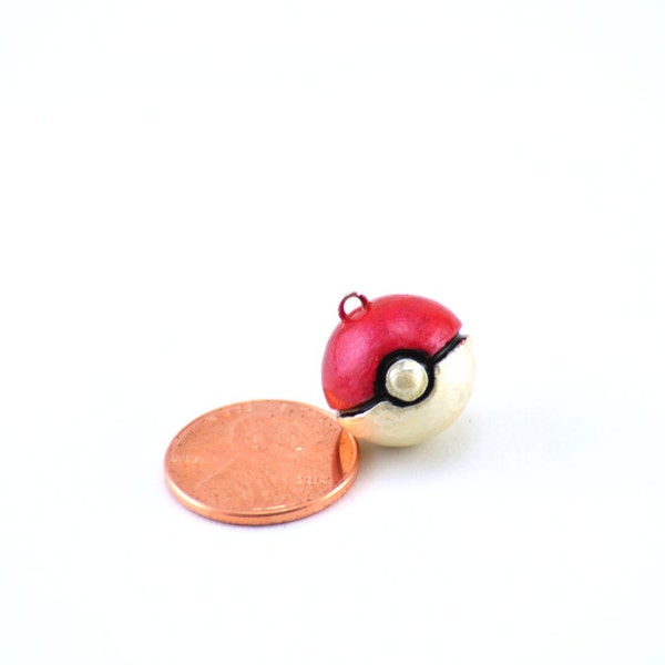 Pokeball Charm - Etsy