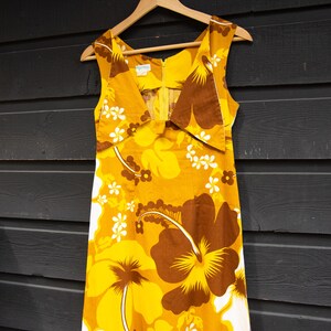 Vintage Hawaiian Mini Dress, Hookano Psychedelic 1960s Cotton Bow ...