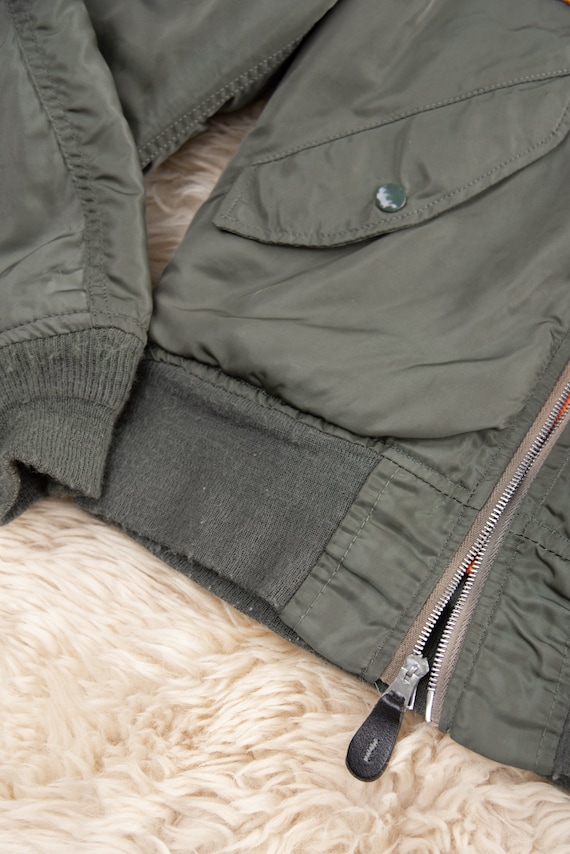 70's Aviator Bomber Jacket, Nylon Flyers Jacket US Ai… - Gem